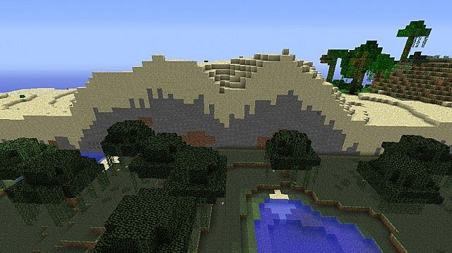 Awesome Natural Desert Biome Formations Minecraft Map