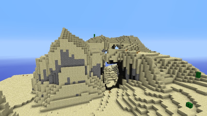 Awesome Natural Desert Biome Formations Minecraft Map