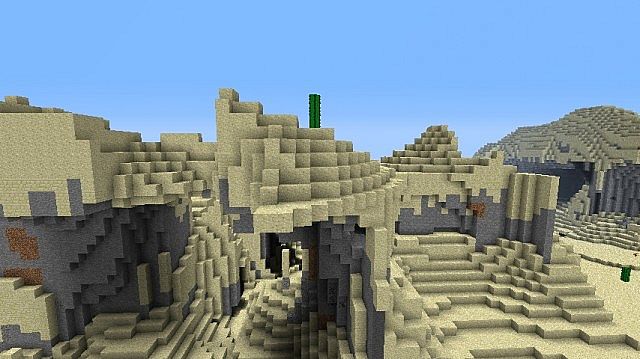 Awesome Natural Desert Biome Formations Minecraft Map