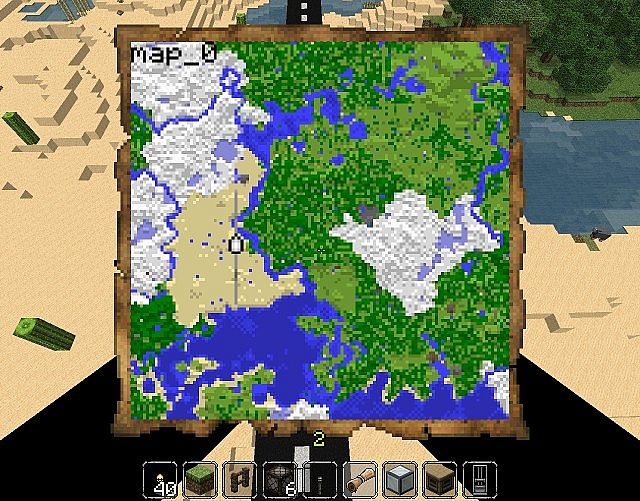 long road in the desert Minecraft Map