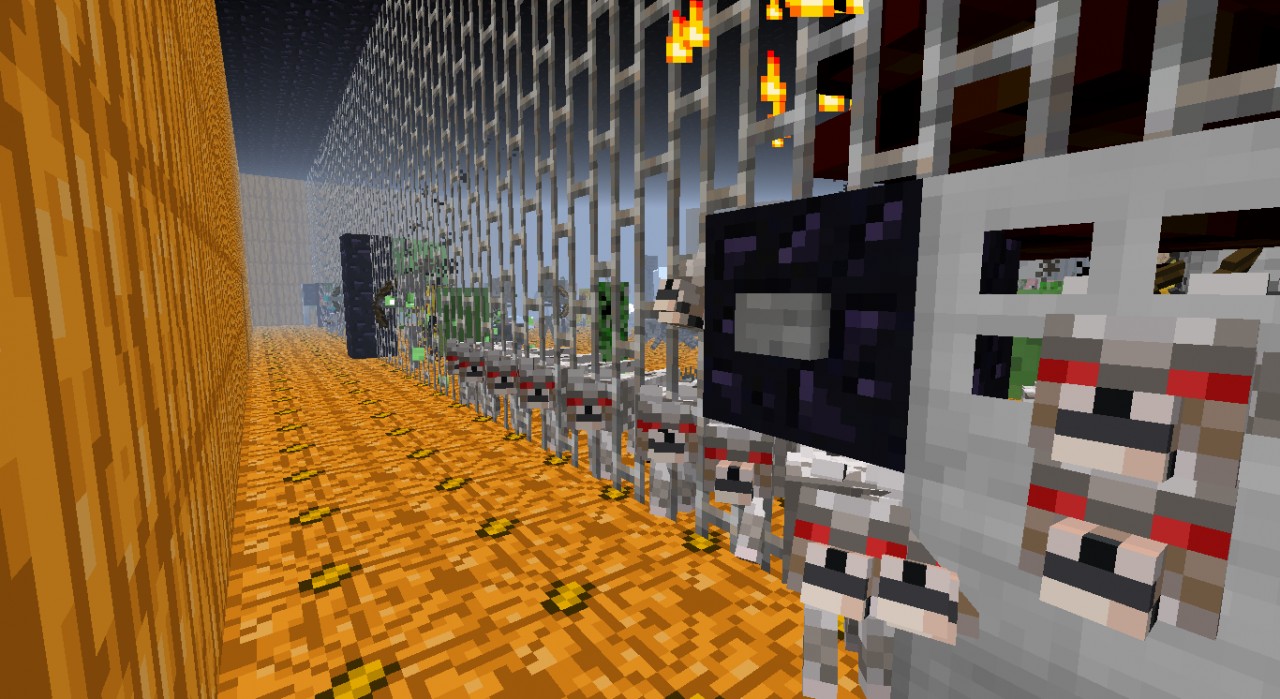 Giant Pumpkin with mob party inside!!! Minecraft Map