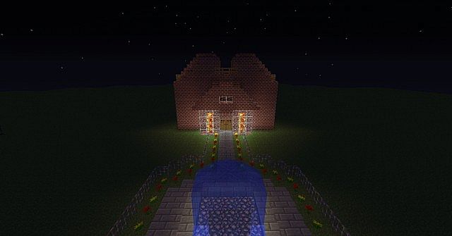 Modern Brick House Minecraft Map