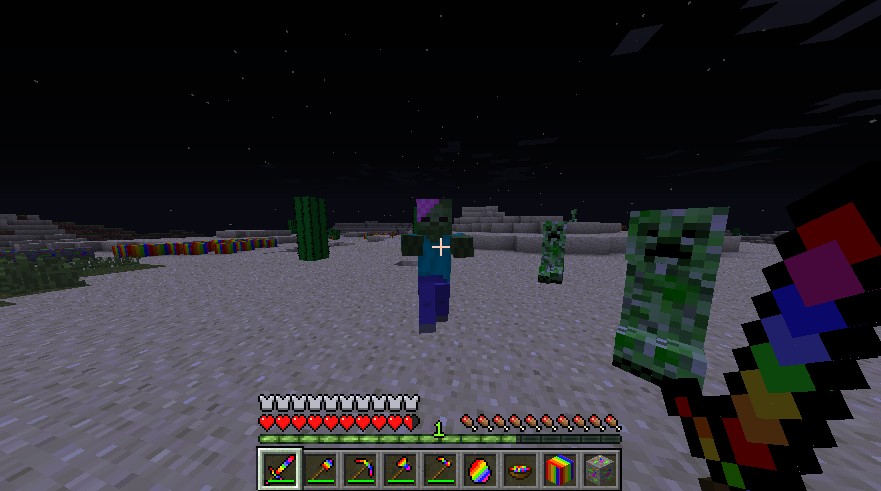 rainbow diamonds now 1.4.2 Minecraft Texture Pack