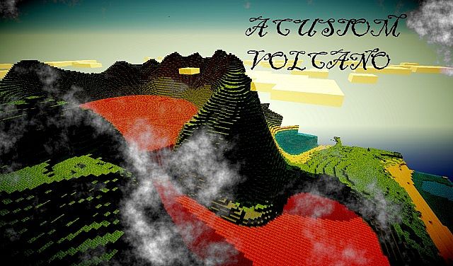 Custom volcano Minecraft Map