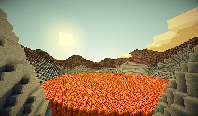 Custom volcano Minecraft Map
