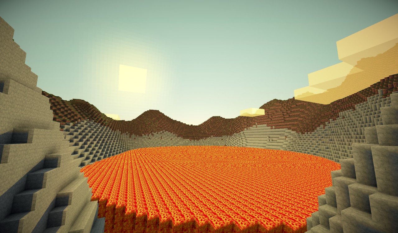 Custom volcano Minecraft Map