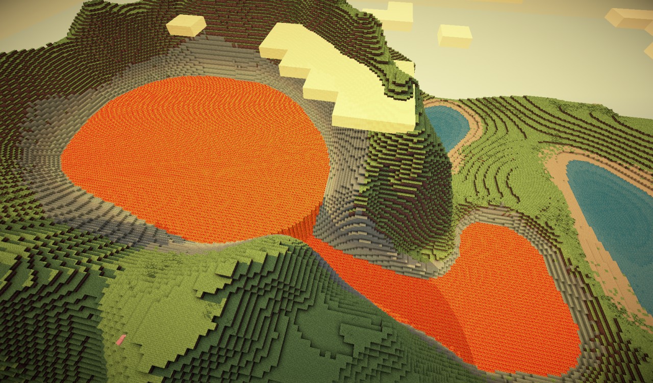 Custom volcano Minecraft Map