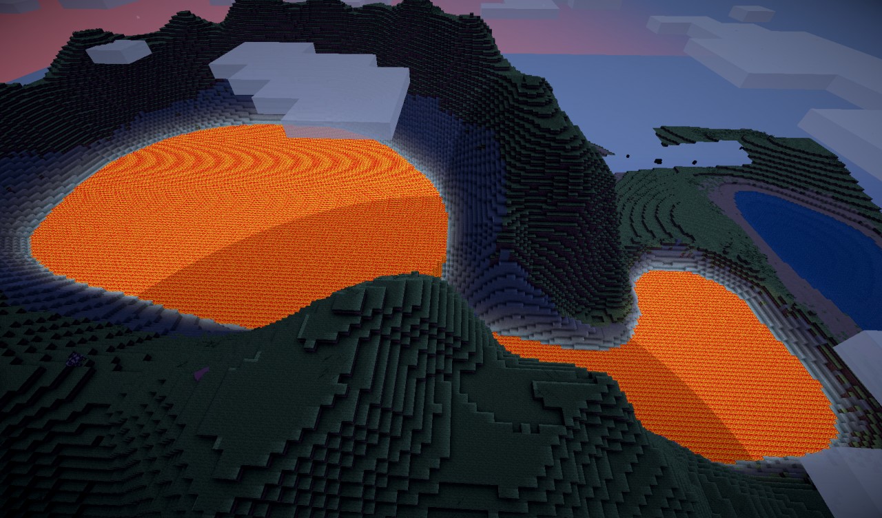 Custom volcano Minecraft Map