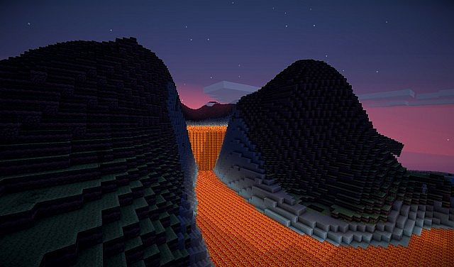Custom volcano Minecraft Map