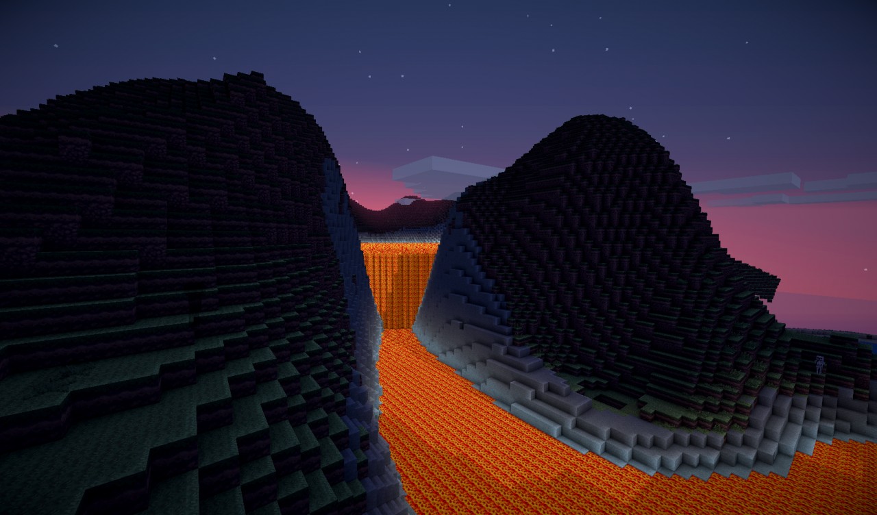 Custom volcano Minecraft Map
