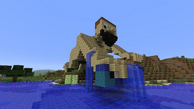 SPECIAL giant man (bunker... look inside. Survival map) Minecraft Map