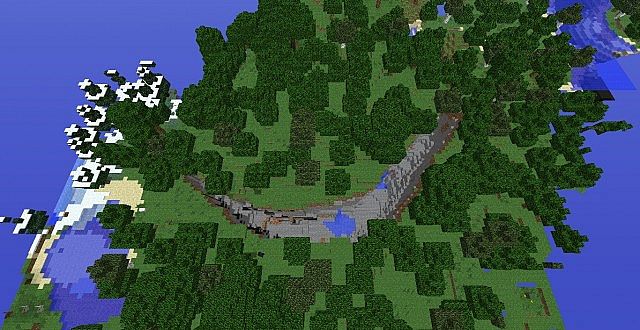 Double Ravine Minecraft Map