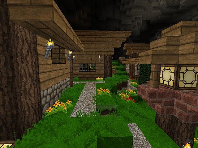 Cave Village Minecraft Map