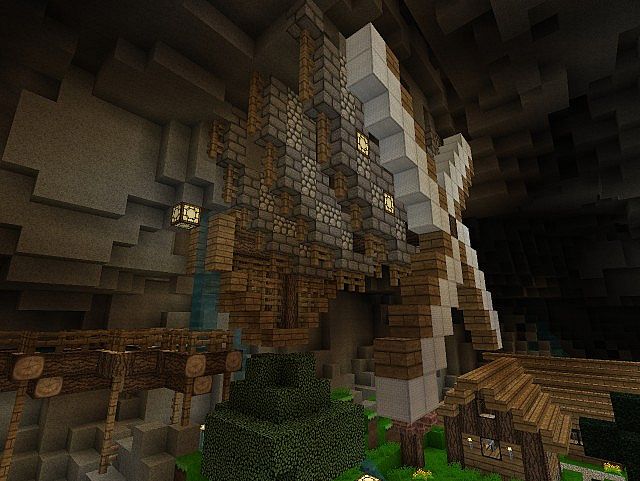 Cave Village Minecraft Map