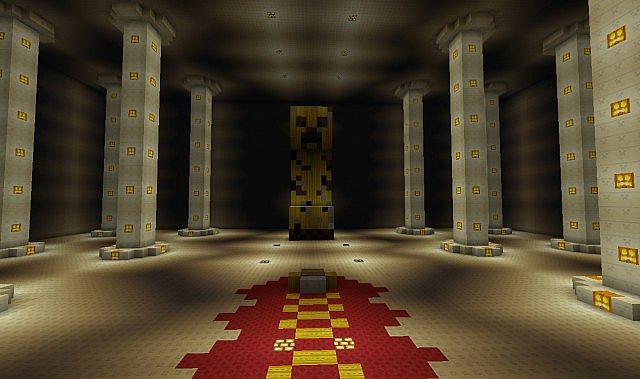 The Creeper god temple Minecraft Map