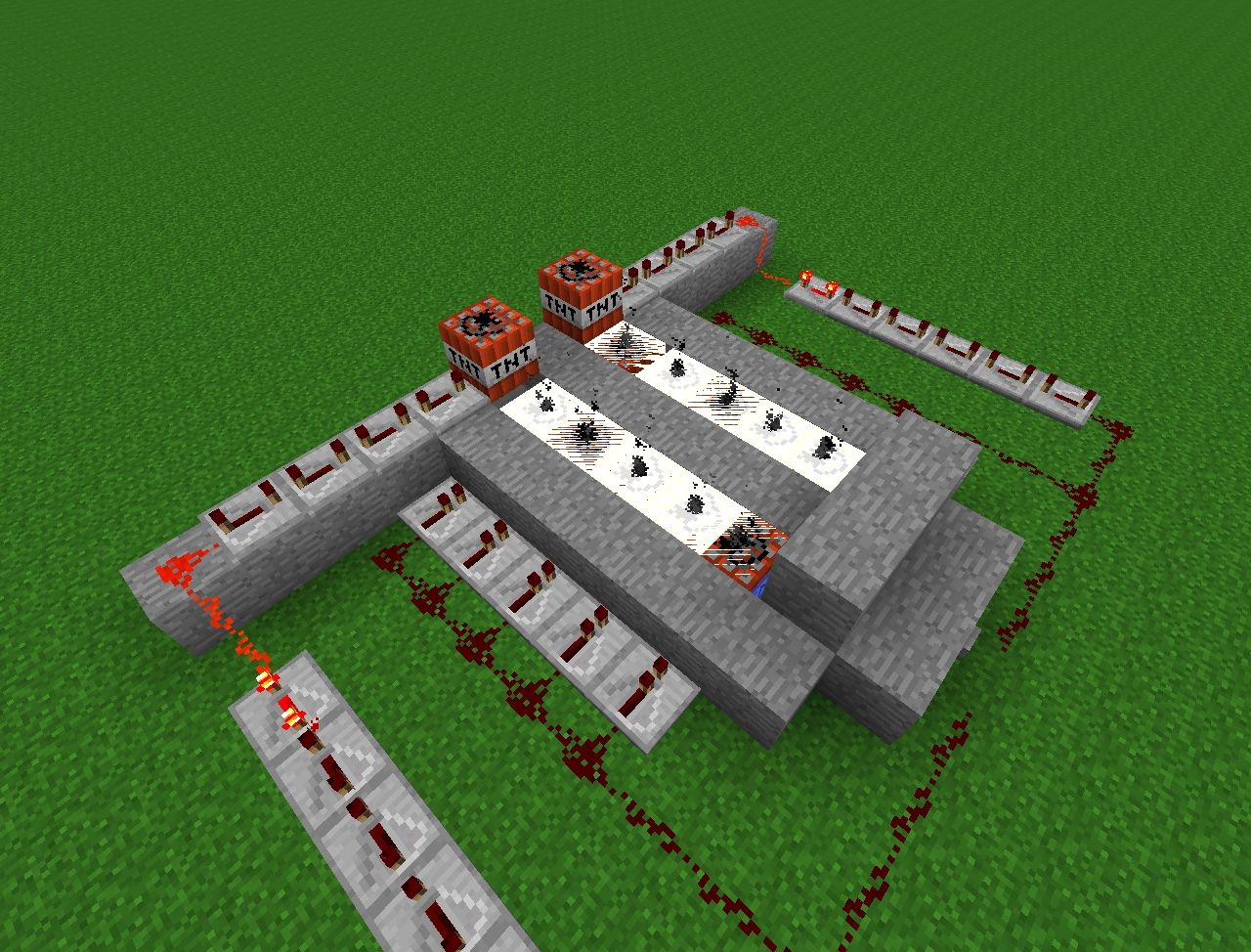 2 Shot TNT Cannon V2 Minecraft Map