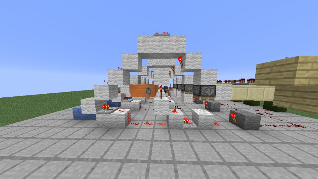 4 bit 6 byte buffer memory with statement encoder(12w42a+) Minecraft Map