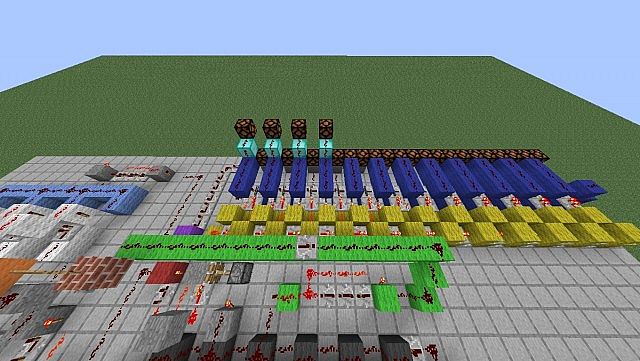 4 bit 6 byte buffer memory with statement encoder(12w42a+) Minecraft Map