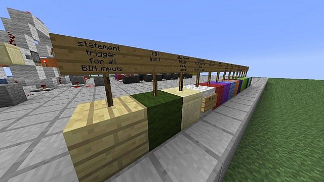4 bit 6 byte buffer memory with statement encoder(12w42a+) Minecraft Map