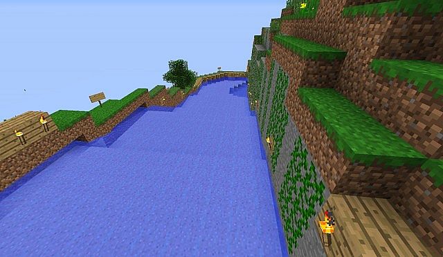 The Largest Water Slide Minecraft Map