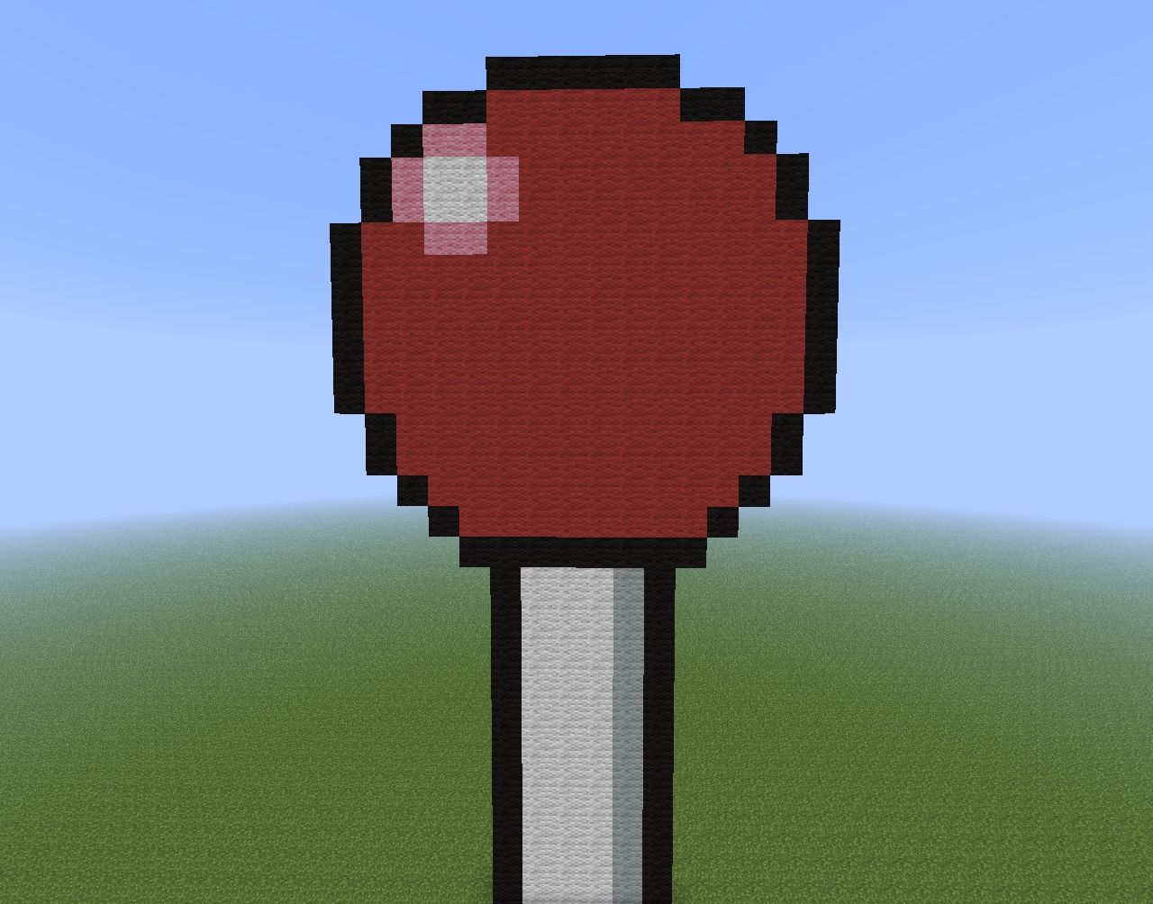 Pixelart: Red little Lollipop Minecraft Map