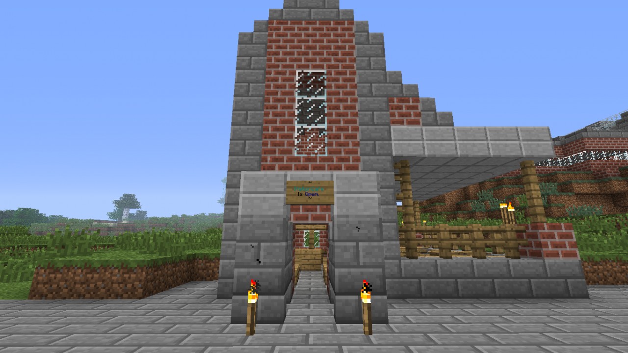 Train Station + Download! Add Your Own Interior. Minecraft Map