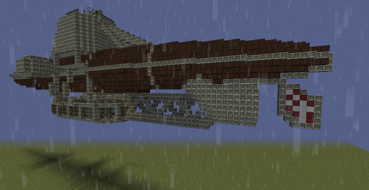 Defender class destroyer-steampunk airship Minecraft Map