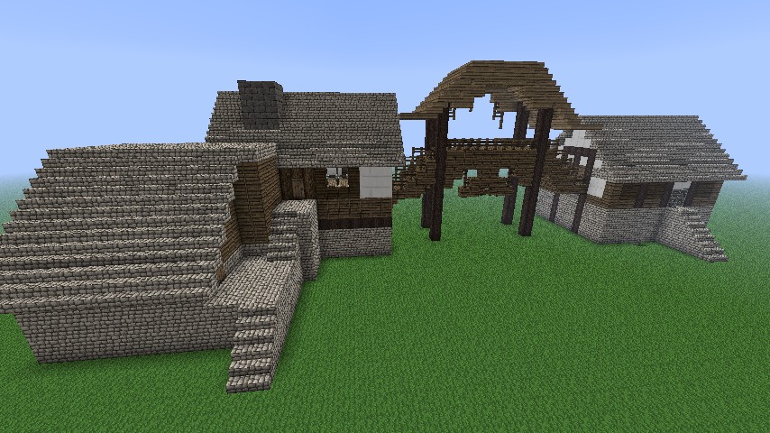 Warehouse + House Minecraft Map