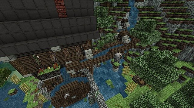 Advanced Water wheel Minecraft Map