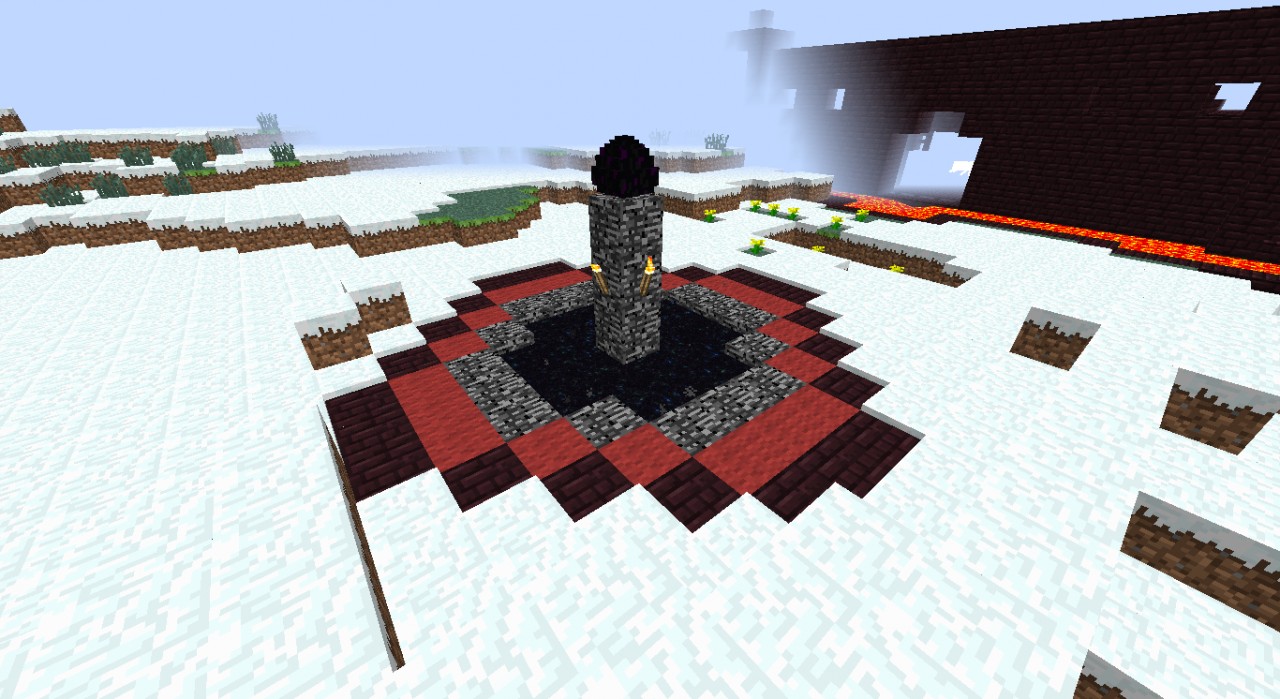 Nether-Brick Castle Minecraft Map