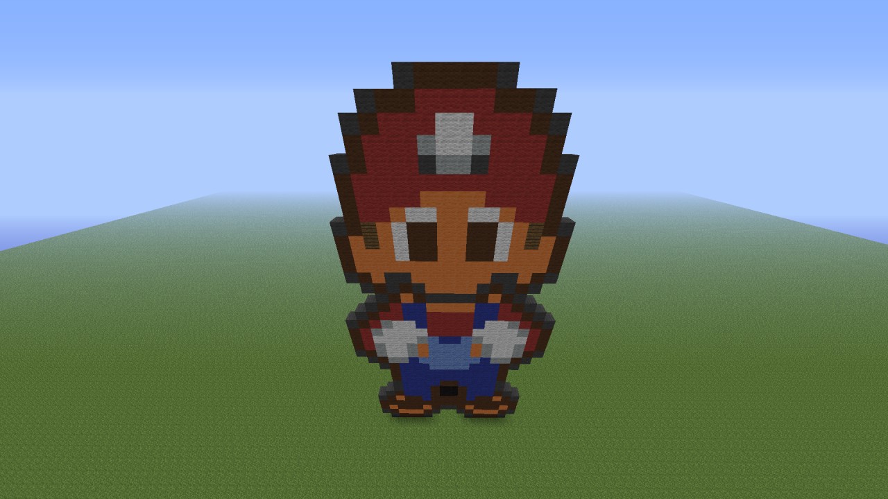 Mario Pixel Art Minecraft Map