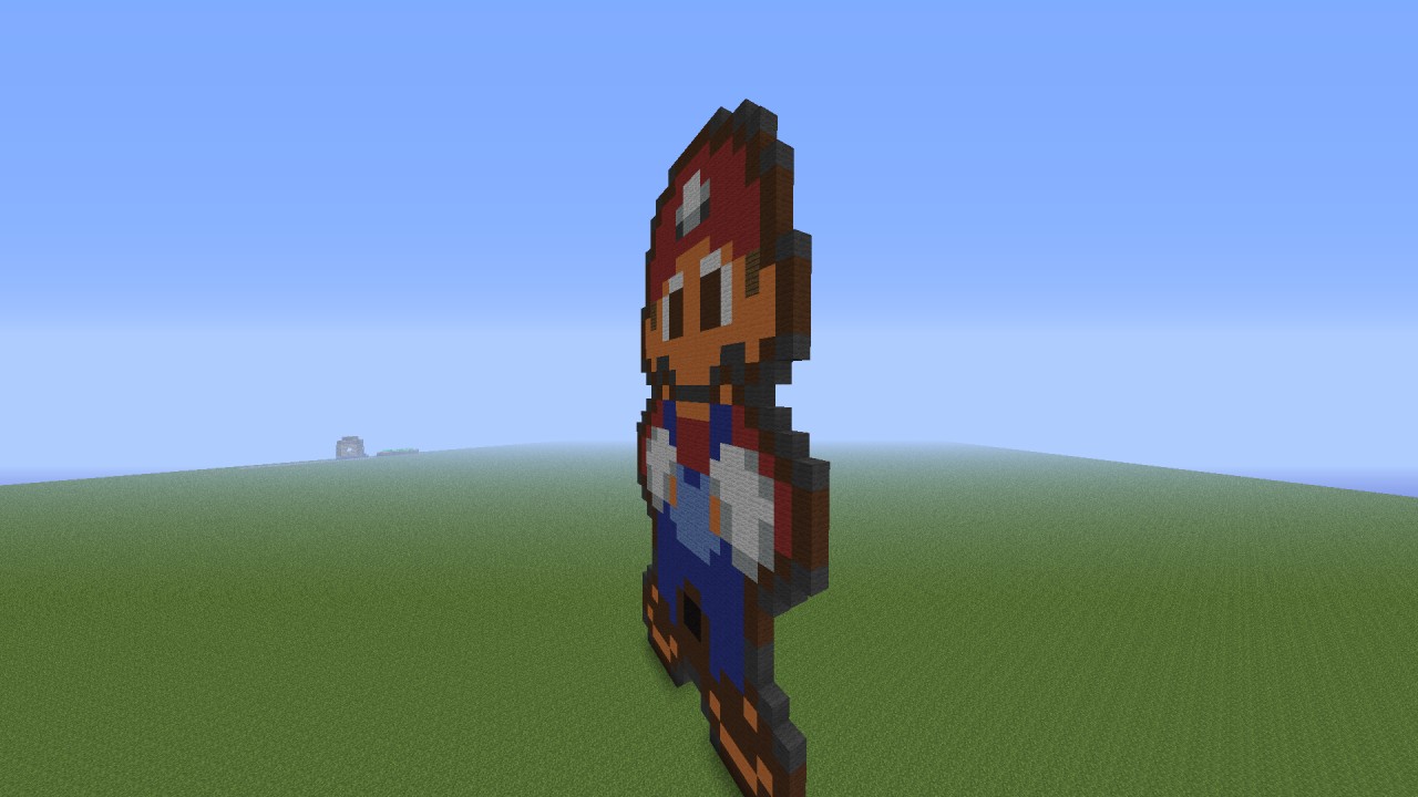 Mario Pixel Art Minecraft Map