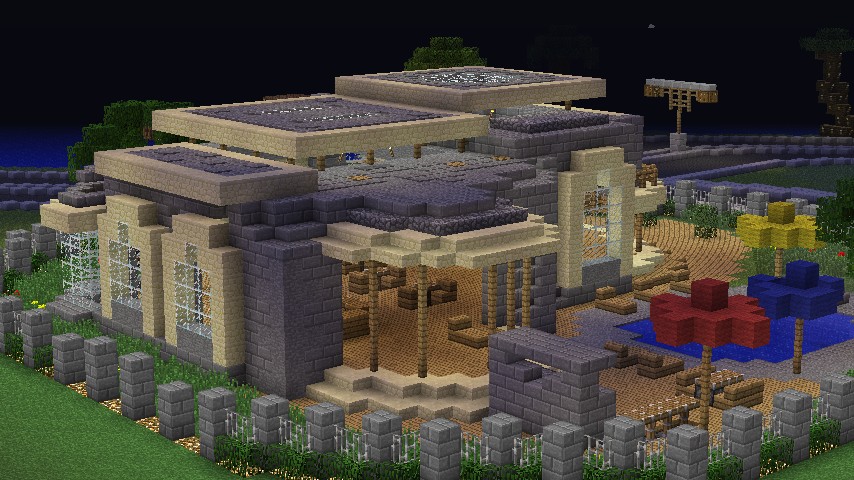Beach house Mansion Minecraft Map