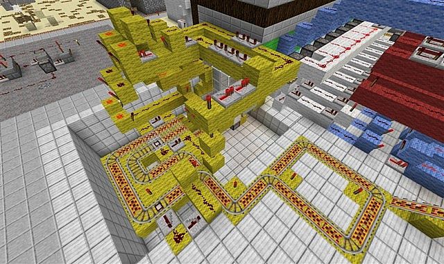 Redstone automated storage system - automatisches Lagersystem Minecraft Map