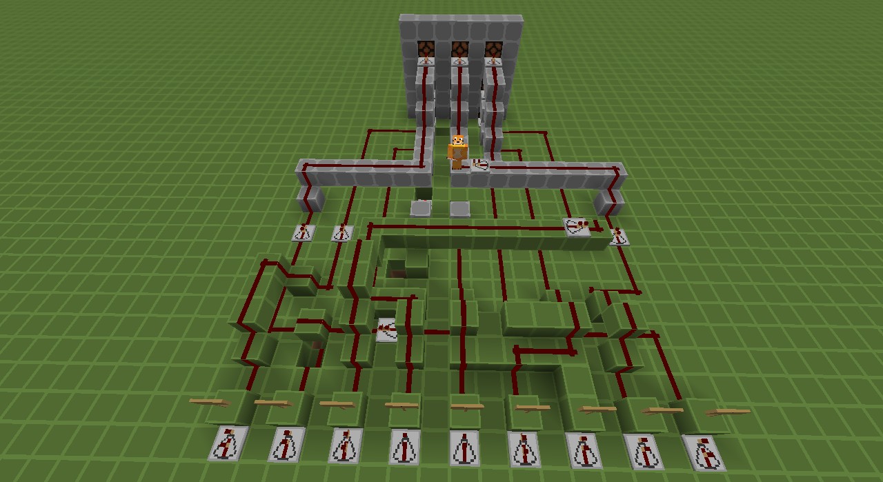 Fully Working Redstone Countdown 9 to 1 Minecraft Map