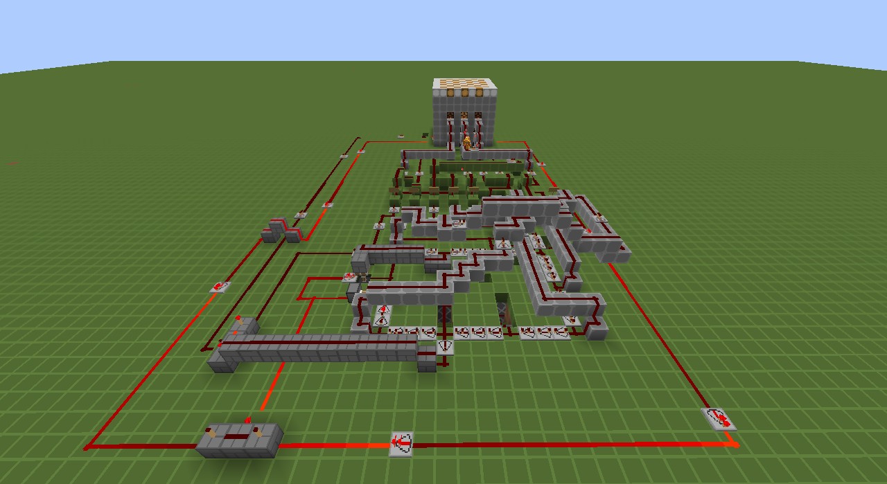 Fully Working Redstone Countdown 9 to 1 Minecraft Map