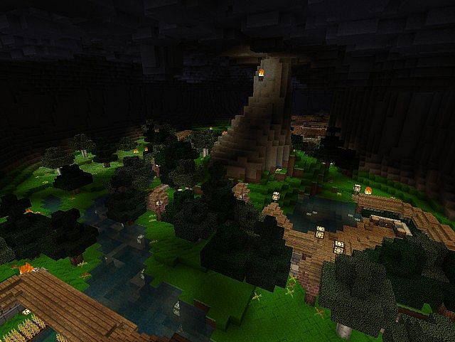 Cave Village Minecraft Map