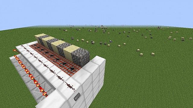 Compact Multi-shot Sand Cannon Minecraft Map