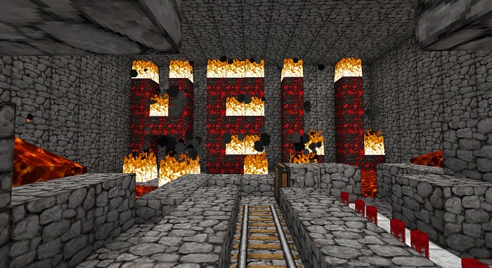 Welcome to Hell - Rollercoaster by SpEEaaR Minecraft Map