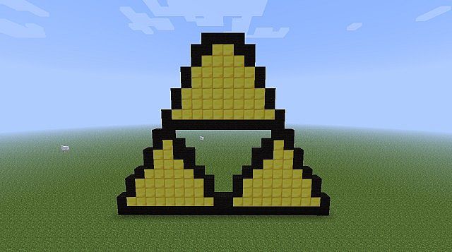 The Triforce from Legend of Zelda Minecraft Map