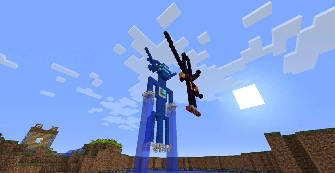 Omega Dark Sonic Vs. Hyper Metal Sonic Minecraft Map