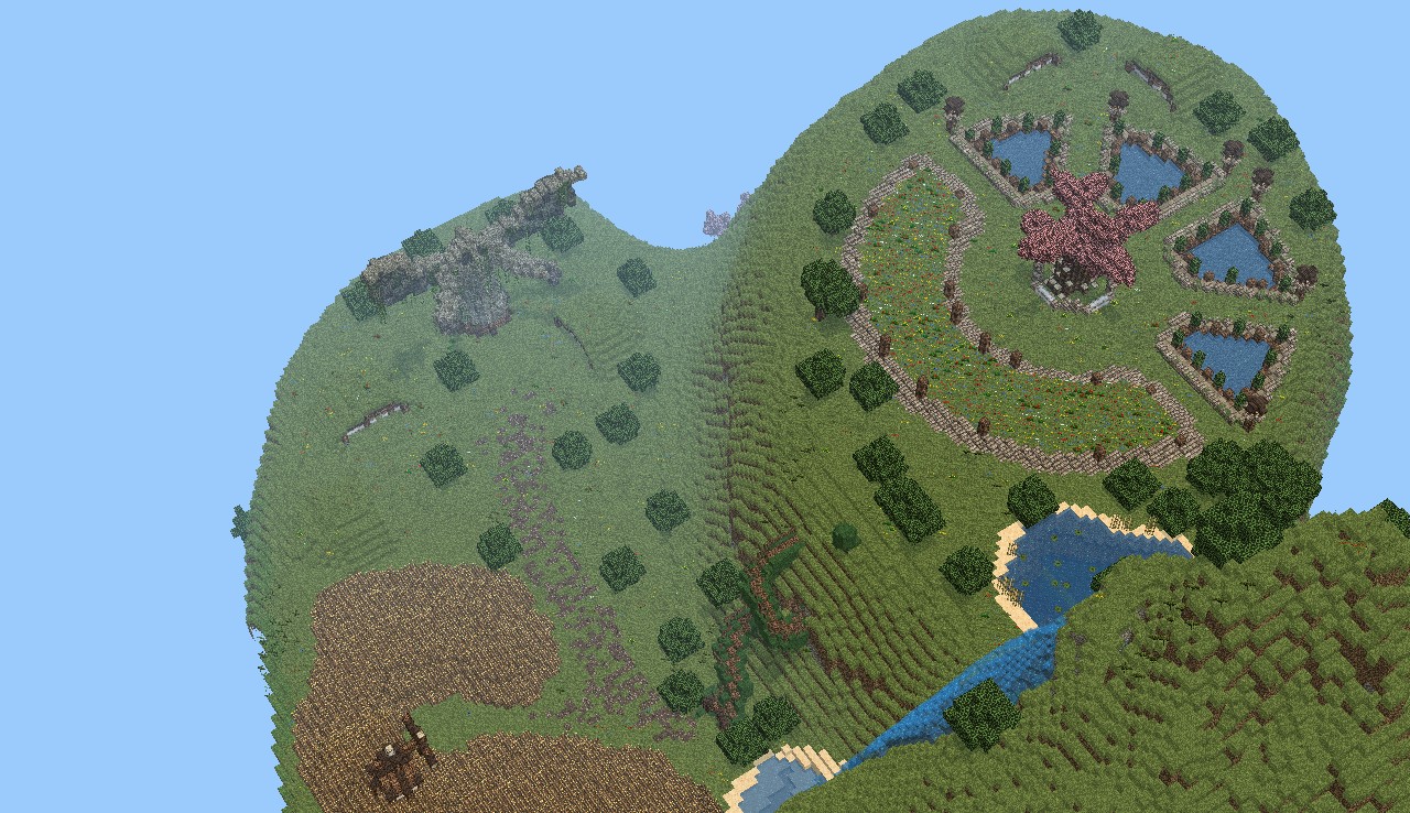 Autumnvale (botanical settlement) Minecraft Map