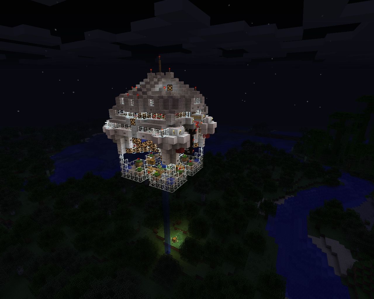 Spawn Building with Secret Doors Minecraft Map