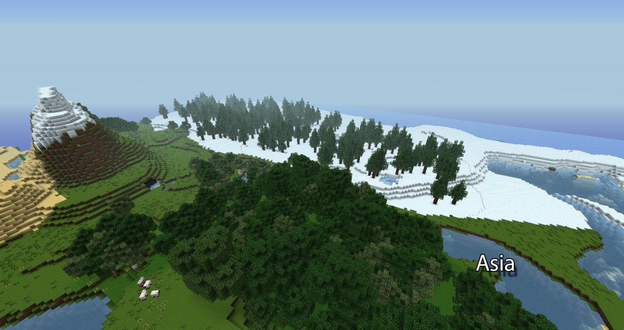 The World! THE WHOLE EARTH SCALED DOWN! Minecraft Map