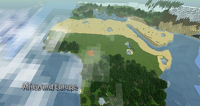 The World! THE WHOLE EARTH SCALED DOWN! Minecraft Map