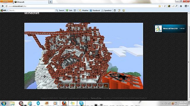 TnT mountain Minecraft Map