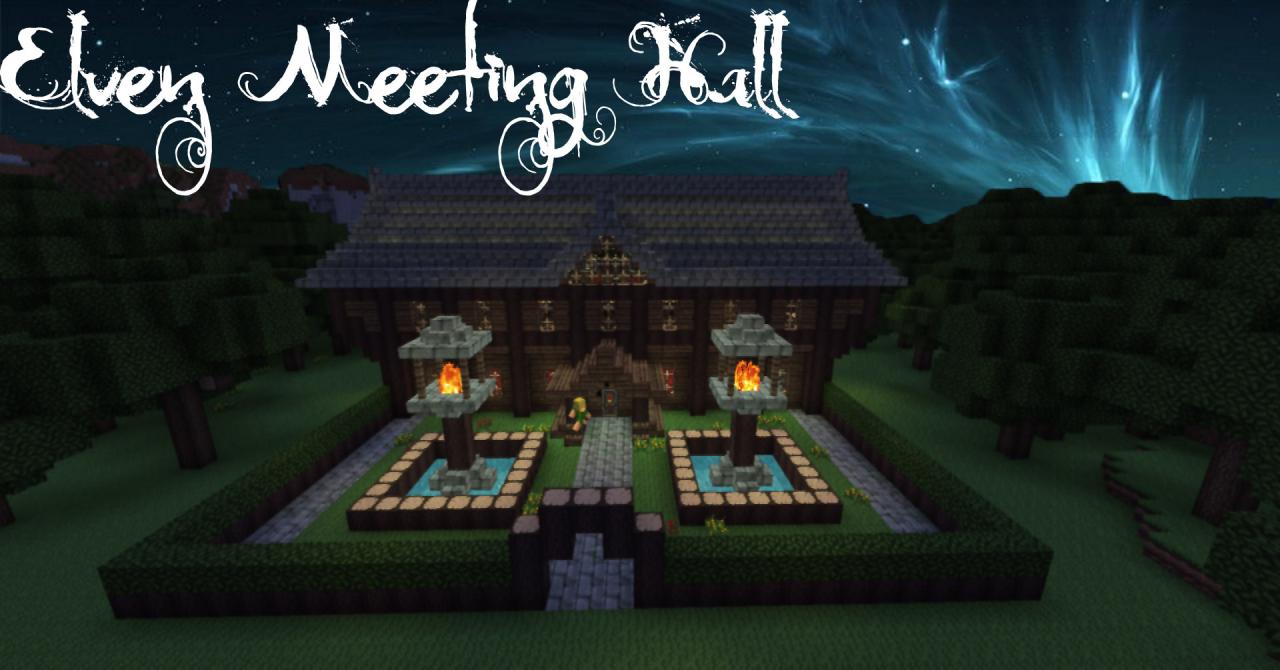 Elven Meeting Hall (request by LivingEntity) Minecraft Map