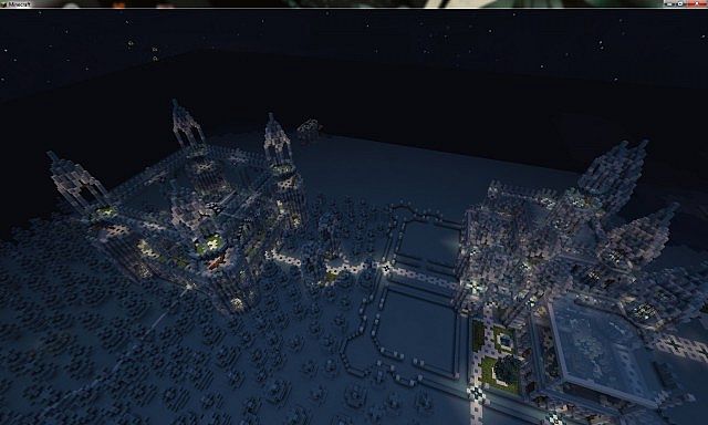 Sneak peek of my ice castle mega build