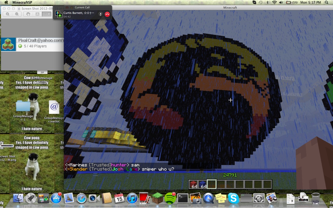 Some of Gorillas PixalArt on PixalCraft Minecraft Map