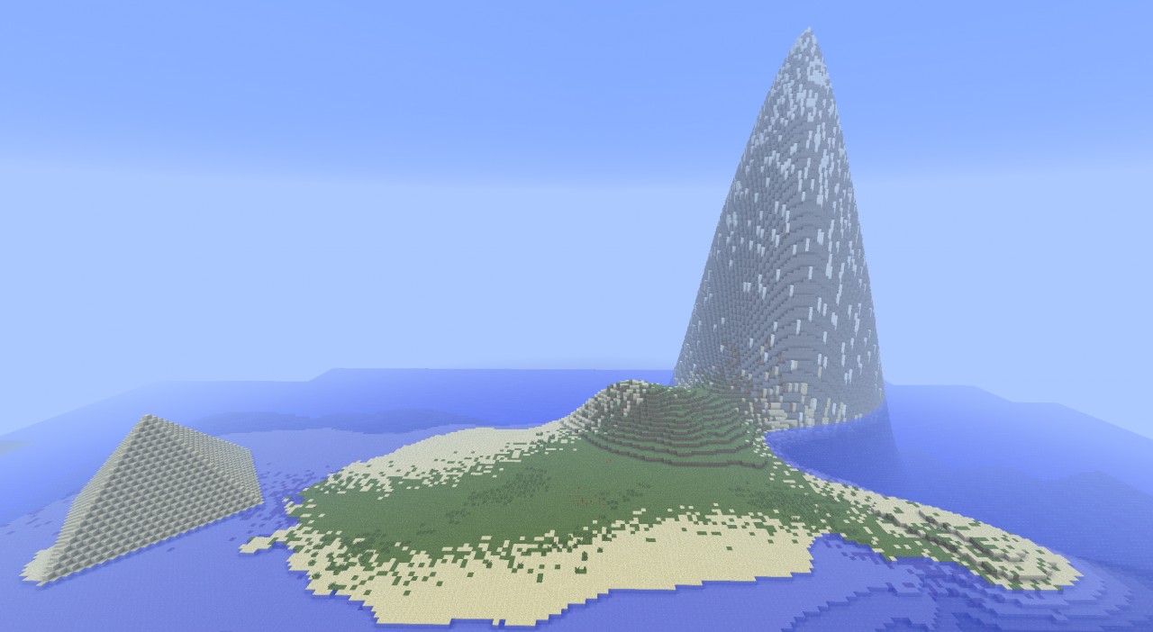 Epic Mountain Island Terrain Minecraft Map
